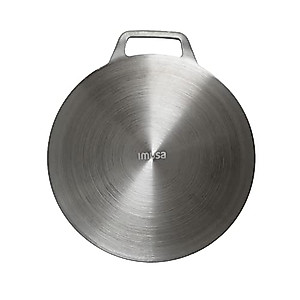 IMUSA USA Aluminum Round Budare, Single, Silver