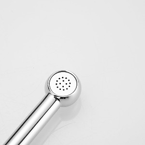 Greenspring Chrome Handheld Bidet Sprayer for Toilet with Bidet Hose Brass Cloth Diaper Sprayer Bathroom Toilet Sprayer Attachment for Feminine Wash, Wall Mount or Toilet Mount