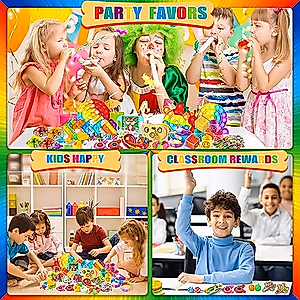 666PCS Party Favors for Kids, Treasure Box for School Classroom Prize Birthday Gift, Bulk Fidget Sensory Toys, Ideal Gift for Carnival Prizes Stocking Stuffers Pinata Filler,Goodie Bag Stuffers