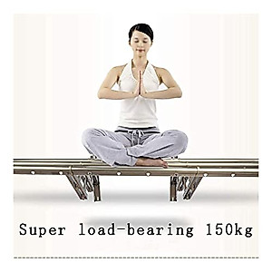 XMCX Extendable Folding Airer Clothes Drying Rack Wall Mounted Retractable Laundry Washing Cloth Line Bathroom Towel Rack Bar Easy Storage