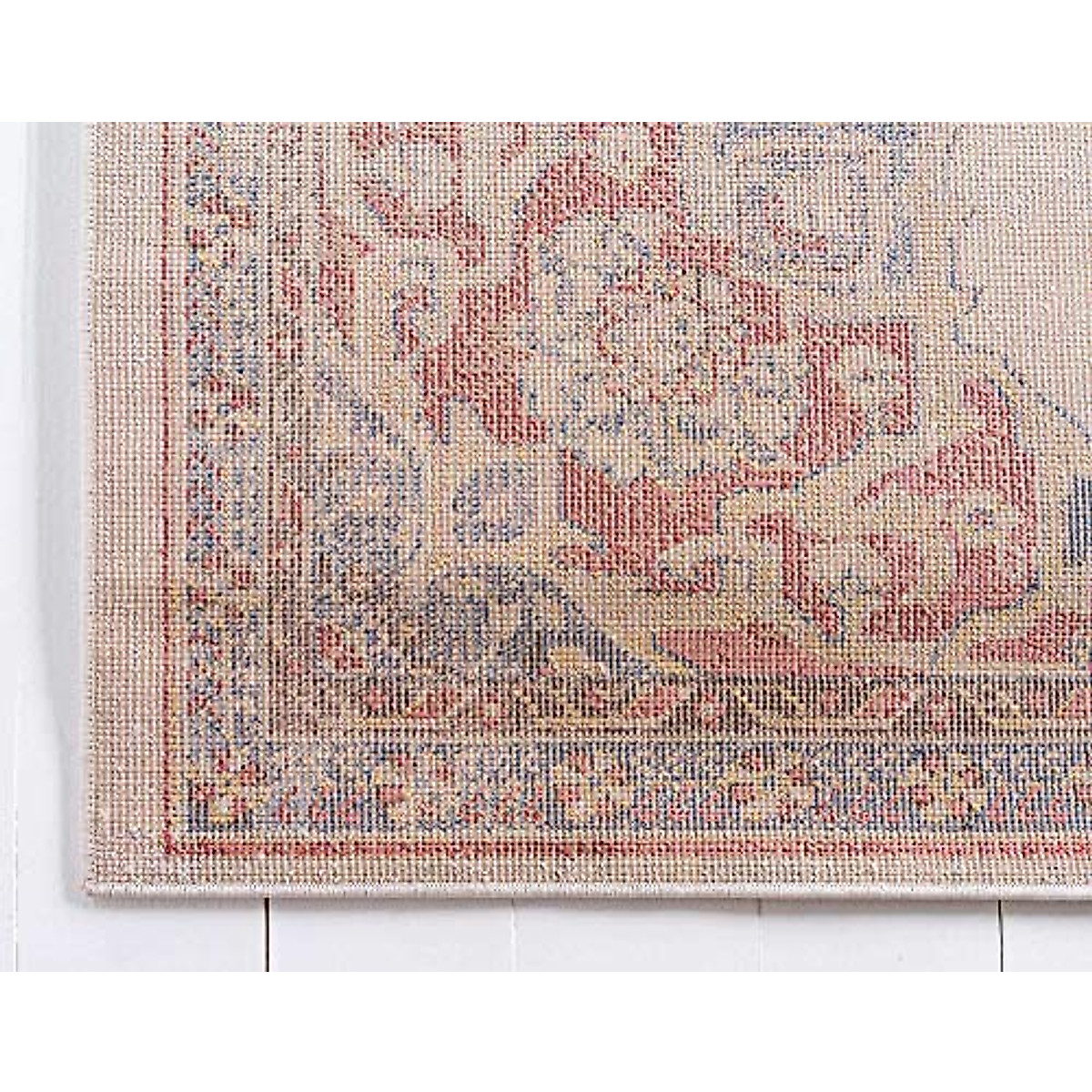 Unique Loom Utopia Collection Traditional Classic Vintage Inspired Area Rug with Warm Hues, 2' 2" x 3' 1" Rectangle, Cream/Blue