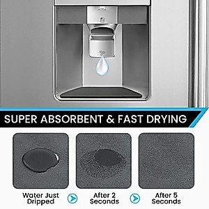 Refrigerator Drip Catcher for Water Tray, Absorbent Pad for Refrigerator Drip Tray, Protects Water Spills, No More Water Stains (Rectangular)