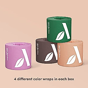 Amazon Aware 100% Bamboo 3-Ply Toilet Paper, Unscented, 24 Rolls, FSC Certified, 350 Sheets, 8400 Count, Pack of 24, Plastic-Free