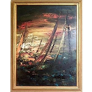 Sailboats at Night