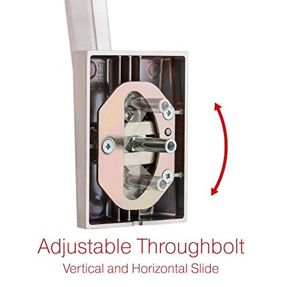 Baldwin Torrey Pines, Front Entry Handleset with Interior Lever, Featuring SmartKey Deadbolt Re-Key Technology and Microban Protection, in Venetian Bronze
