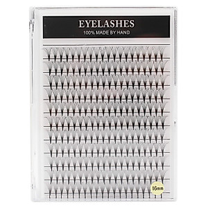 Dedila 220Pcs -Long Stem 14D Wide Fans Premade Volume Eye Lashes Extensions Thin Base Natural Long Individual False Eyelashes Soft and Lightweight Cluster Lashes 10-18mm to Choose (15mm)