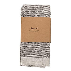 Bloomingville Cotton Waffle Weave Tea Towels (Set of 2), Grey, 2 Count