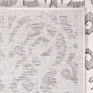 My Texas House by Orian Indoor/Outdoor Lady Bird Runner, 1'11" x 7'6", Natural/Grey