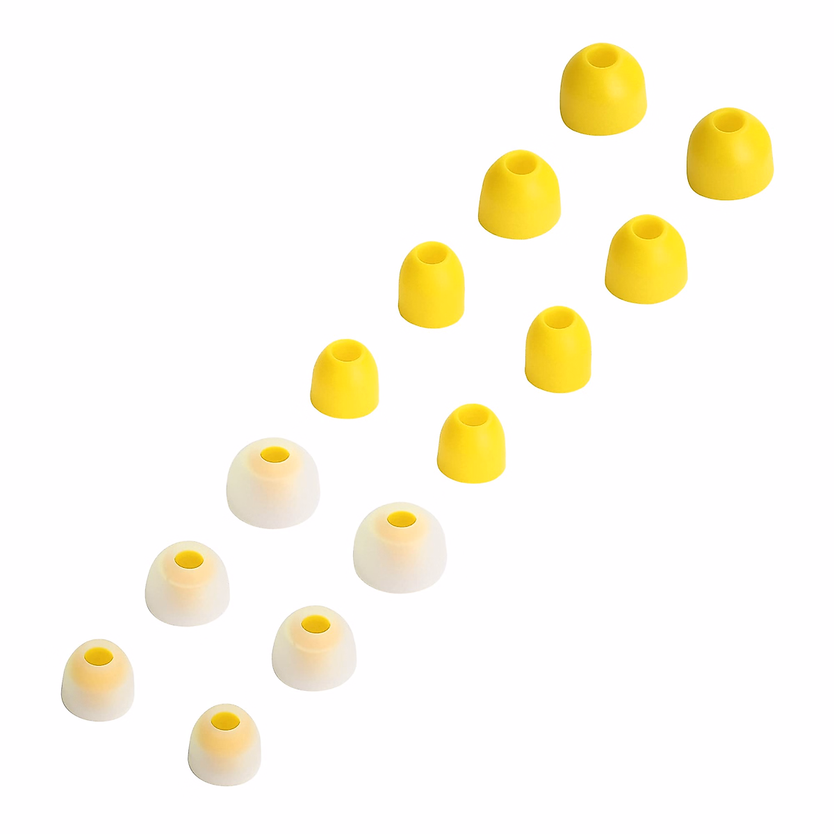 kwmobile 14x Replacement Ear Tips Compatible with Sony WF-1000XM3 / WF-1000XM4 / WF-1000XM5 - Set of Silicone Eartips for Earbuds Headphones