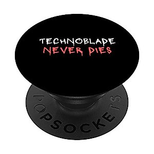 Technoblade Never Dies Funny PopSockets PopGrip: Swappable Grip for Phones & Tablets
