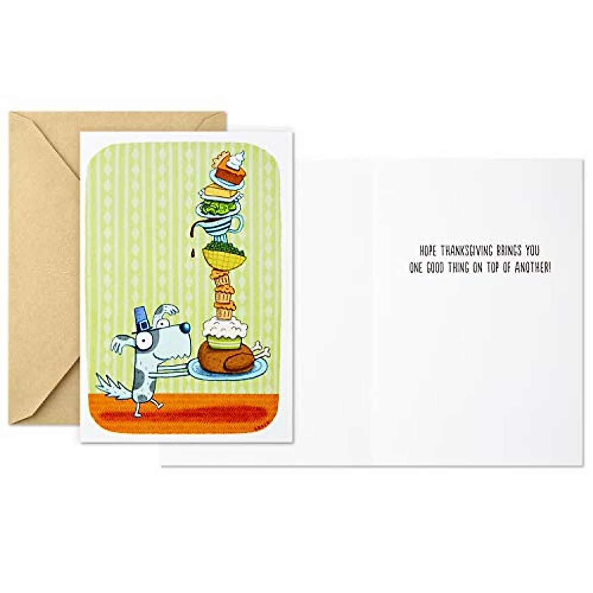 Hallmark Funny Shoebox Funny Thanksgiving Card Assortment (6 Cards with Envelopes)