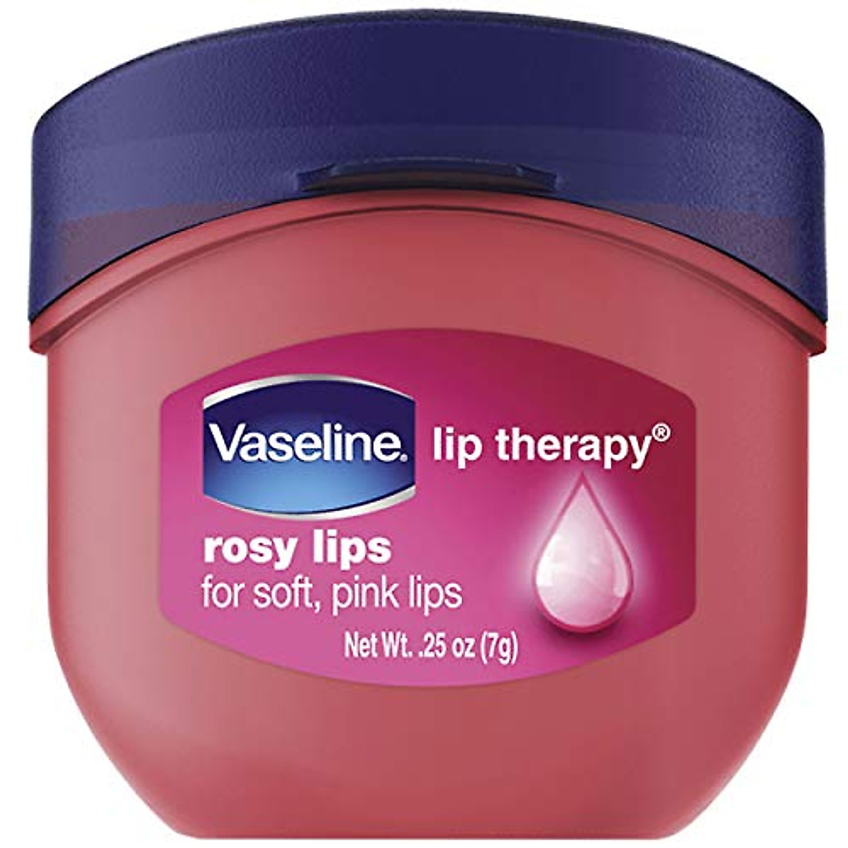 Vaseline Lip Therapy Lip Balm Mini, Rosy, 0.25 oz