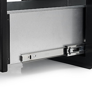 Stanbroil Outdoor Kitchen Drawers - 14.8" W x 21.4" H x 23.3" D, Triple Barbecue Storage Drawer Flush Mount for Outdoor Kitchen, BBQ Island, Outside Cabinet, Patio Grill Station - Black