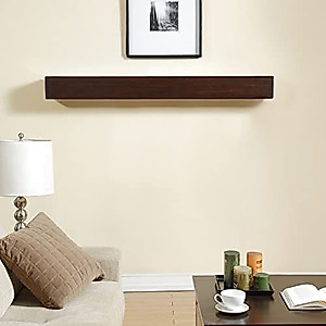 Duluth Forge 60-Inch Fireplace Shelf Mantel with Corbels - Chocolate Finish