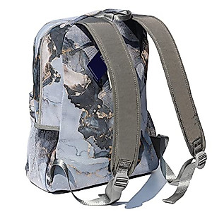 ESVAN Mesh Backpack Bag Clear Backpack Purse Travel Gym Casual Backpack