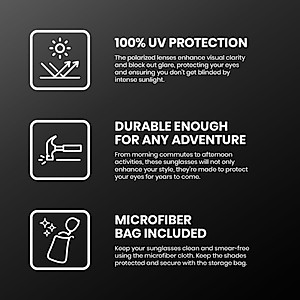 Suncloud Aviator Polarized Sunglasses – 100% UV Protection – Comfortable Fit, Trendy Design – for Men & Women – Gold + Polarized Brown Lenses