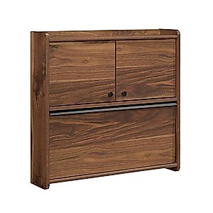 Sauder Harvey Park Wall Desk, Grand Walnut Finish