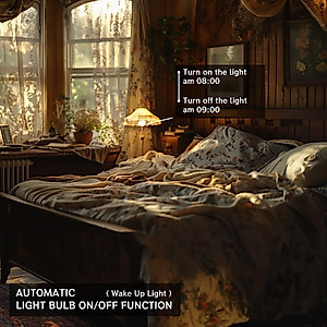 UCB Smart Light Bulbs 130W Equivalent, Color Changing Light Bulb, Work with Alexa Only, 16 Million Colors RGBWW, Music Sync, DIY Flash,1300LM A19 E26 Bluetooth Led Light Bulbs, No WiFi Required,4Pack