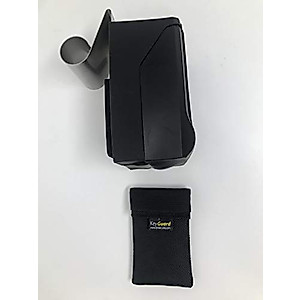 KeyGuard PRO Hanging Lock Box & Faraday Bag - Portable Punch Button Combination Lockbox to Hang on Car Windows and More - Portable Faraday Pouch for Key Fobs and Small Devices - SL-591-CVR