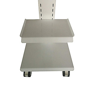 DNYSYSJ Lab Trolley,Multi-Function Metal Mobile Trolley w/Built-in Socket,3 Layers Tray Rolling Clinic Cart,360° Silent Rolling Wheels for Lab Clinic Salon