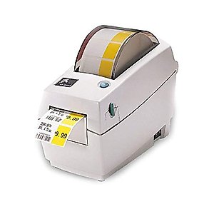 #S6B Zebra LP2824 Printer 2824-21101-0001 W/New Adapter USB Power Cables & Print