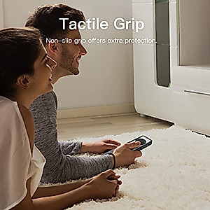 SITHON Silicone Case for Apple TV 4K 2022 2021 Remote, Lightweight Shockproof Anti Slip Protective Cover with Lanyard Strap for Apple TV 4K / HD Siri Remote (3rd Gen / 2nd Gen), Black