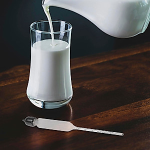 Luxshiny Lactometer Milk Lactometer Hydrometer Milk Density Tool Syrup Hydrometer Test Measurement Tools Dairy Industry Milk Quality