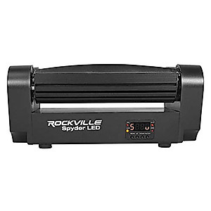 Rockville Spyder LED (8) Beam Moving Head Motorized DMX DJ/Party/Club Pro Light