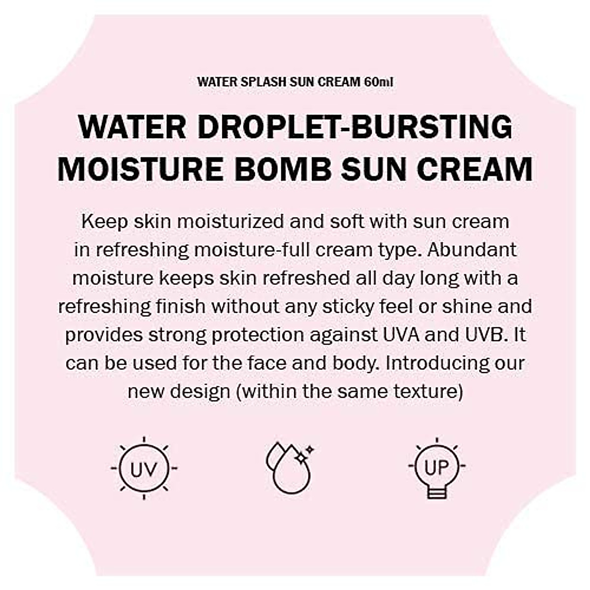 ESPOIR Water Splash Sun Cream Original 60ml SPF50+PA+++ | Water Droplet-Bursting Moisture Bomb Sunscreen For a Refreshing Feeling Up While Keeping the Moisture | Korean Makeup