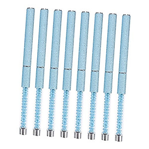 minkissy 8pcs Set Nail Art Brush Set Finger Nail Kit Diamond Kits Nail Kit Acrilic Nail Kit Para Uñas Acrilicas Nail Drawing Pen Nail Painting Tools 3d Gradient Acrylic Blue