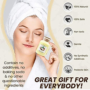 Bath Salt Gift Set, Natural Epsom Salts Scented with Essential Oils - Spa Kit with 3 Individual Pouches, Wooden Scoop, Gift Box – Detox Skin, Hydrate, Heal & Relax with Aromatherapy