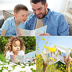 256 Vertical Photos for Instax Mini 12 Photo Album,Polaroid Photo Albums 2x3 for Fujifilm Instax Mini 11 9 8 7s 40 Film, Polaroid 300, HP Sprocket, K-pop Photocards (Magic Silver)