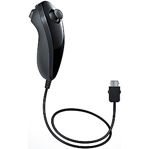 Wii Nunchuk Controller - Black (Renewed)