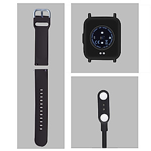 Fitness Tracker, 18 Sport Modes IP68 Waterproof Smart Watch, Blood Oxygen Monitor Heart Rate Sleep Tracker Fitness Watch for Unisex-Adult (Black)