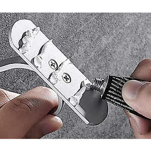 XMZFQ Wall Mount Dual Hooks Robe Hooks Towel Stands Office Bathroom Toilet Kitchen Waterproof and Rust-Proof Bath Towel Hooks (5 Pack),Red