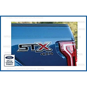 Decal Mods STX 4X4 Decals Stickers for Ford F150 (2015-2020) - F (Set of 2) Officially Licensed | FH2A1