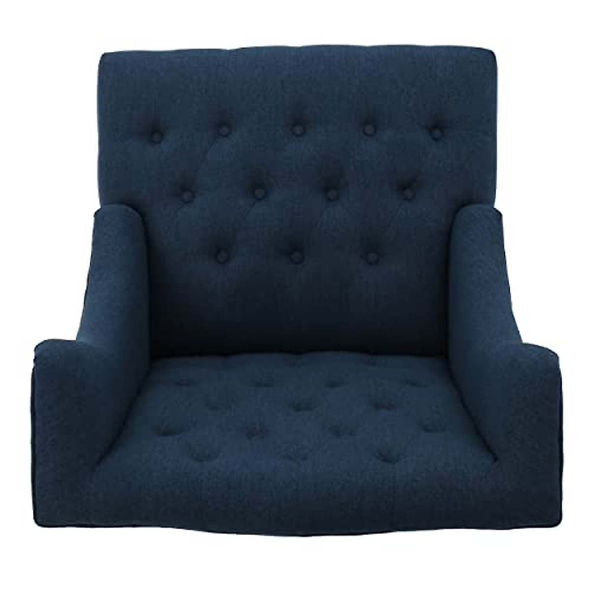 Christopher Knight Home Toddman High-Back Fabric Club Chair, Dark Blue 33.75D x 27.25W x 38.5H in