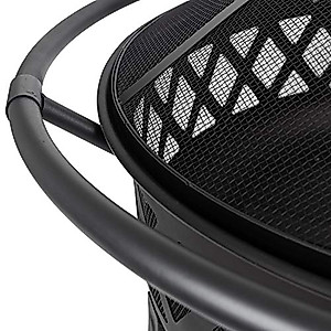 Pleasant Hearth OFW888R fire Pit, Black