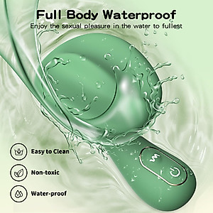 Sex Toy for Women, Clitoral Stimulator Mini Vibrator with 10 Vibrating Modes, Adult Toys Sex Novelties Toy Clit Vibrator for Female's Pleasure, Quiet Egg Vibrator for G Spot Nipple (Green)