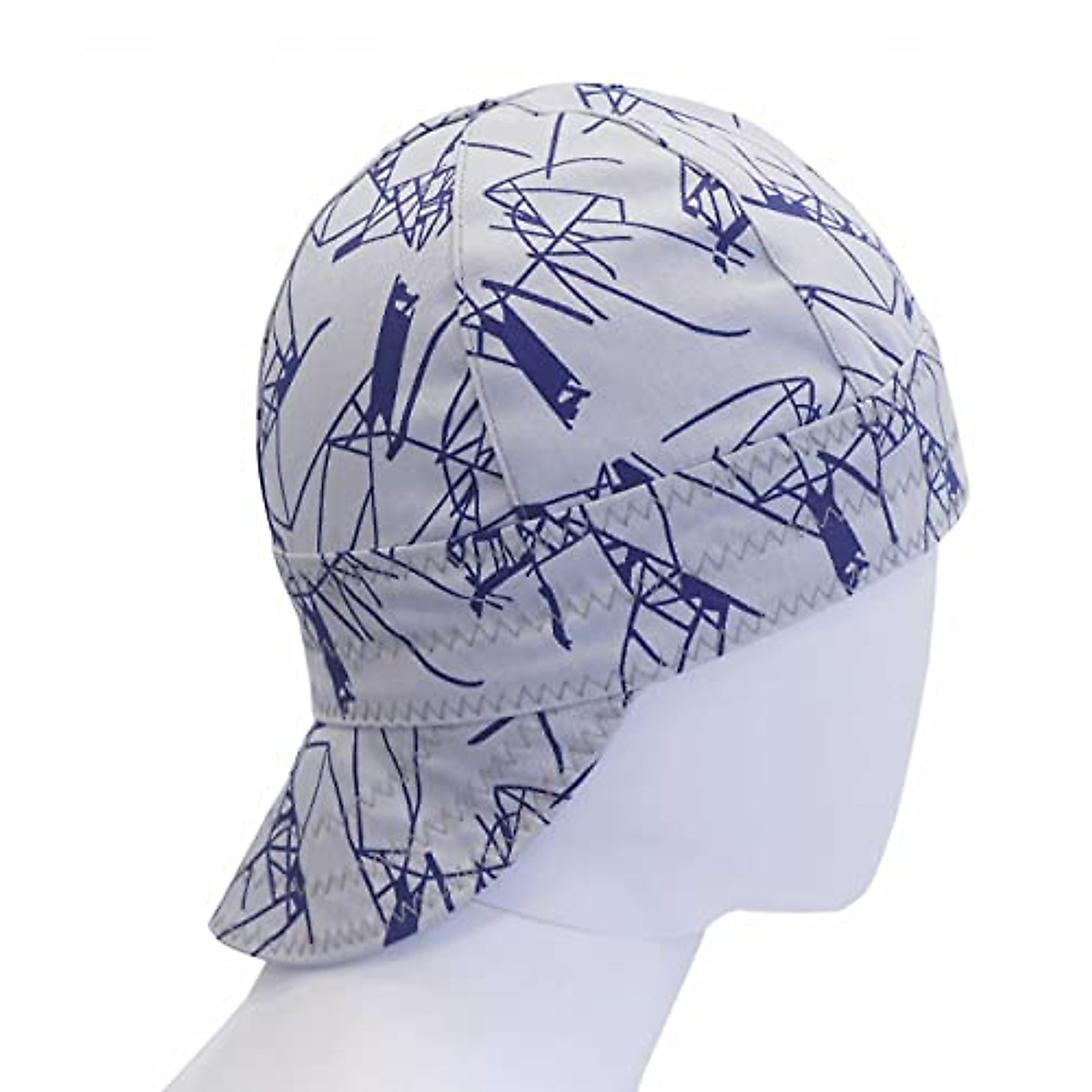 BOCOMAL 2 Pack Welding Cap CAT2 Flame Resistant Midweight 6 Pannel Welder Hats 7 3/8