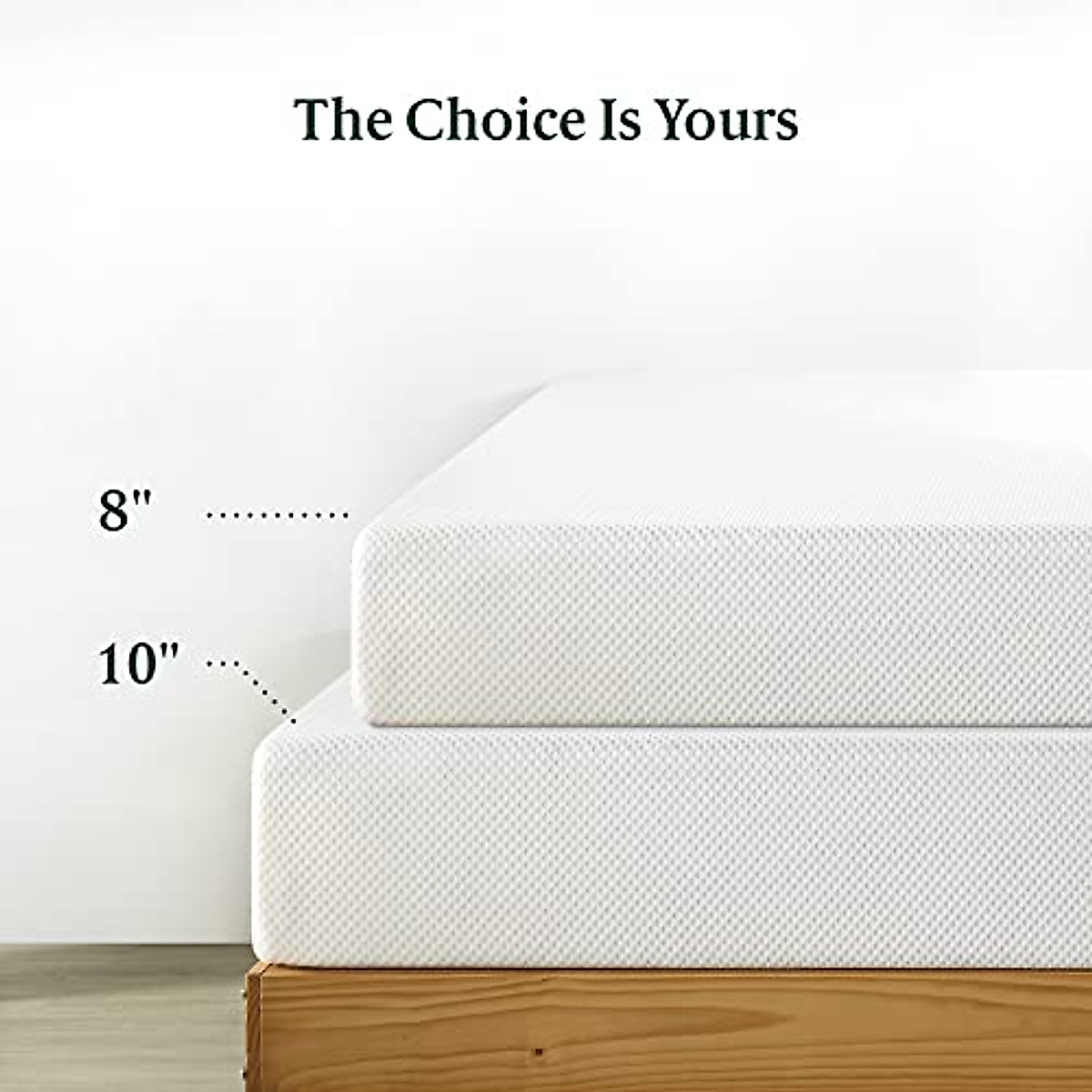 ZINUS 10 Inch Green Tea Aspire Memory Foam Mattress / CertiPUR-US Certified / Bed-in-a-Box / Pressure Relieving / Made in USA, Twin