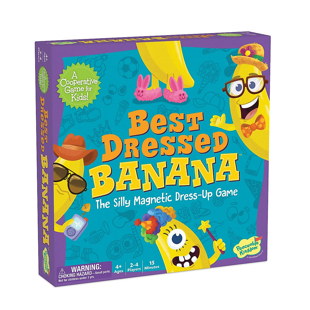Peaceable Kingdom Best Dressed Banana Cooperative Board Game – Ideal for 2-4 Players Ages 4 and Up