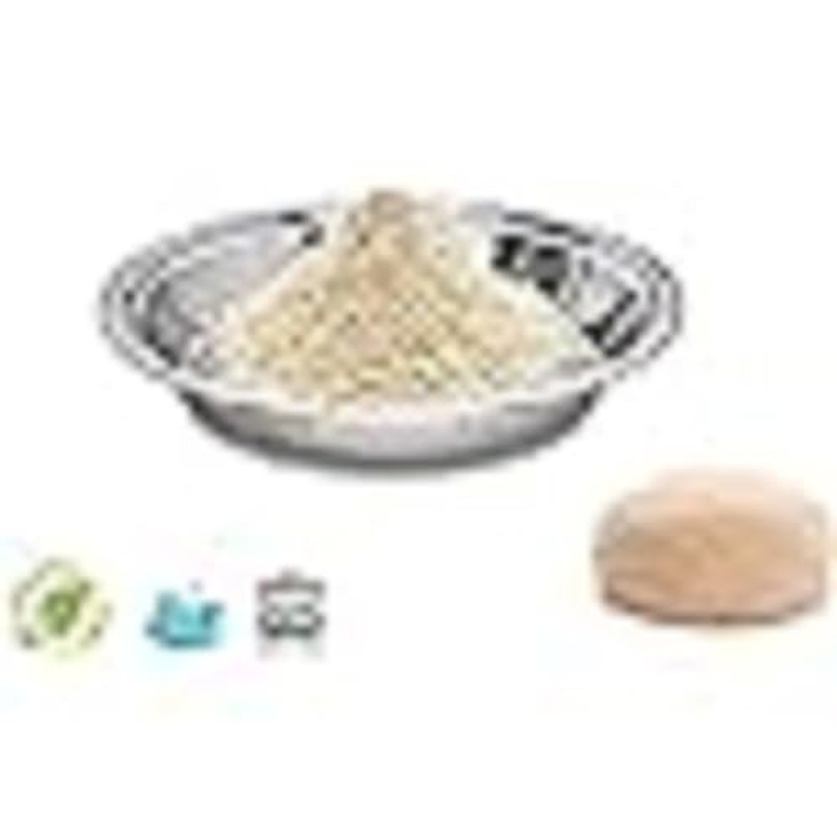 Stainless Steel Parant Dough Mixer With 5Liter Patila Give A Perfect Look To Your Utensils Set (Pack of 1 Parat + Patila)