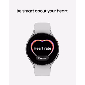 Samsung Galaxy Watch 4 40mm Smartwatch with ECG Monitor Tracker for Health Fitness Running Sleep Cycles GPS Fall Detection LTE US Version, Silver (Renewed)