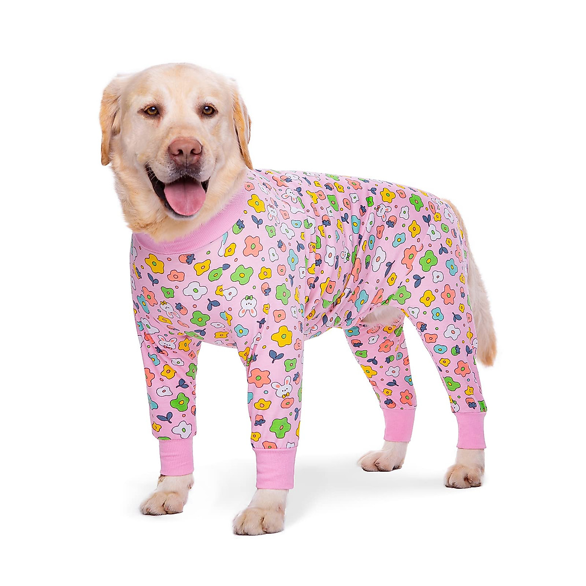Axcimond Dog Surgery Recovery Suit Dog Onesies for Large Dogs Spayed Dog Recovery Suit Dog Cone Alternative After Surgery Abdominal Wounds Protector Dog Bodysuit for Medium Large Dogs Pajamas