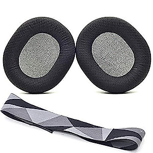 Arctis 7 Arctis 9 Repair Parts Suit Replacement Ear Pad and Headband Pad Compatible with SteelSeries Arctis 7 / Arctis 9X / Arctis pro Lossless Wireless Gaming Headset(C)