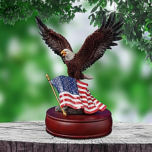 The San Francisco Music Box Company American Eagle Muscial Figurine