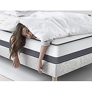 Coolvie Full Size Mattress, 10 Inch Full Hybrid Mattresses, Full Mattress in A Box, Individual Pocket Springs with Memory Foam Layer Probide Pain Relief Motion Isolation & Cool Sleep, 2023 New