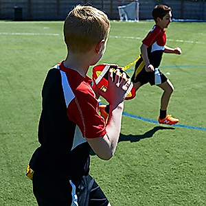 Franklin Sports Mini Sponge Foam Football - Grip-Tech Youth Football with Sift and Tacky, Easy Grip Cover - Perfect for Small Kids (Colors May Vary)