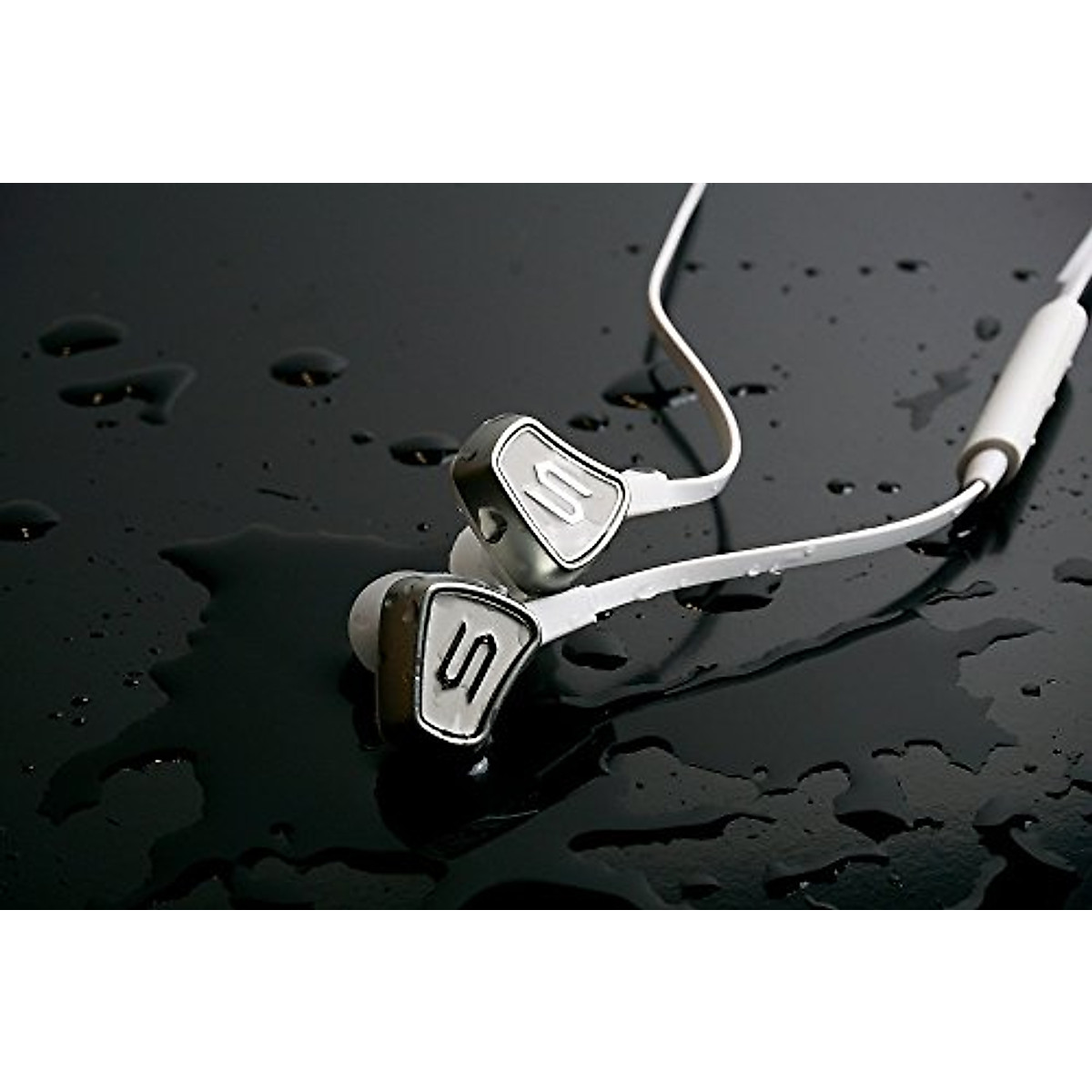Soul Electronics Bluetooth Wireless Impact High Efficiency Earphones, White (SI08WH)